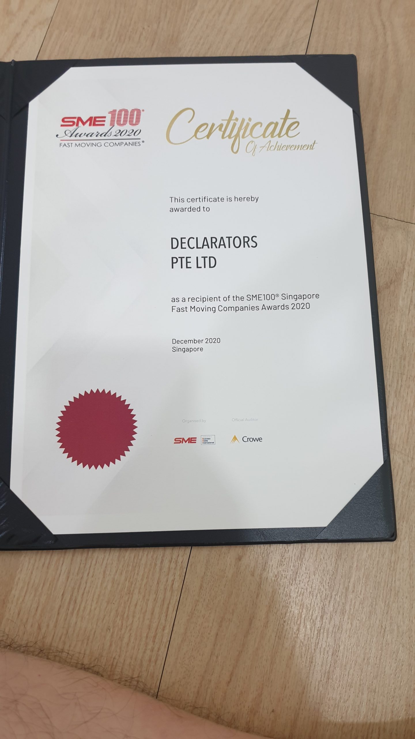 Awards and Certificates | Declarators