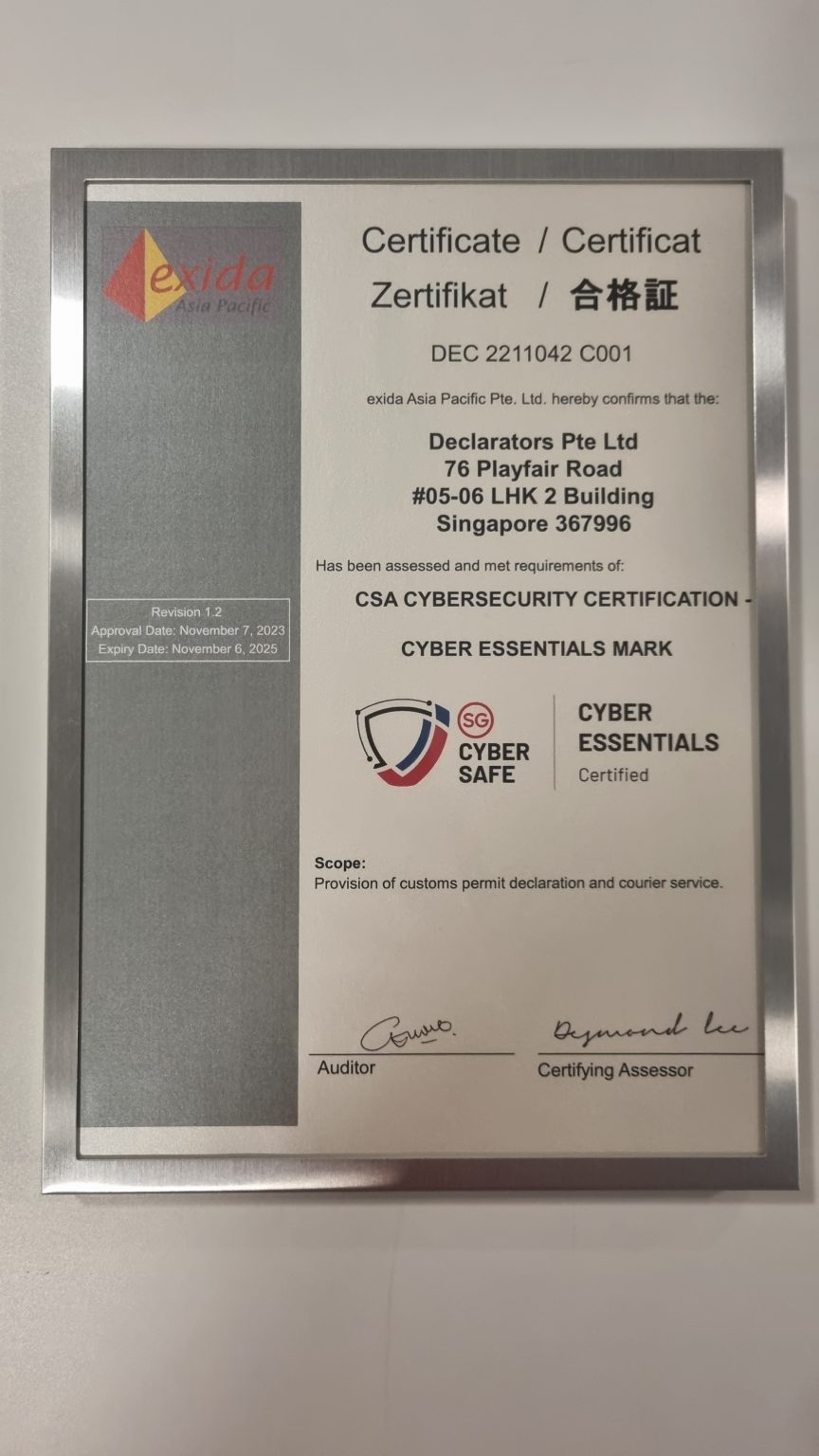 Cyber Essentials Mark Certification | Declarators