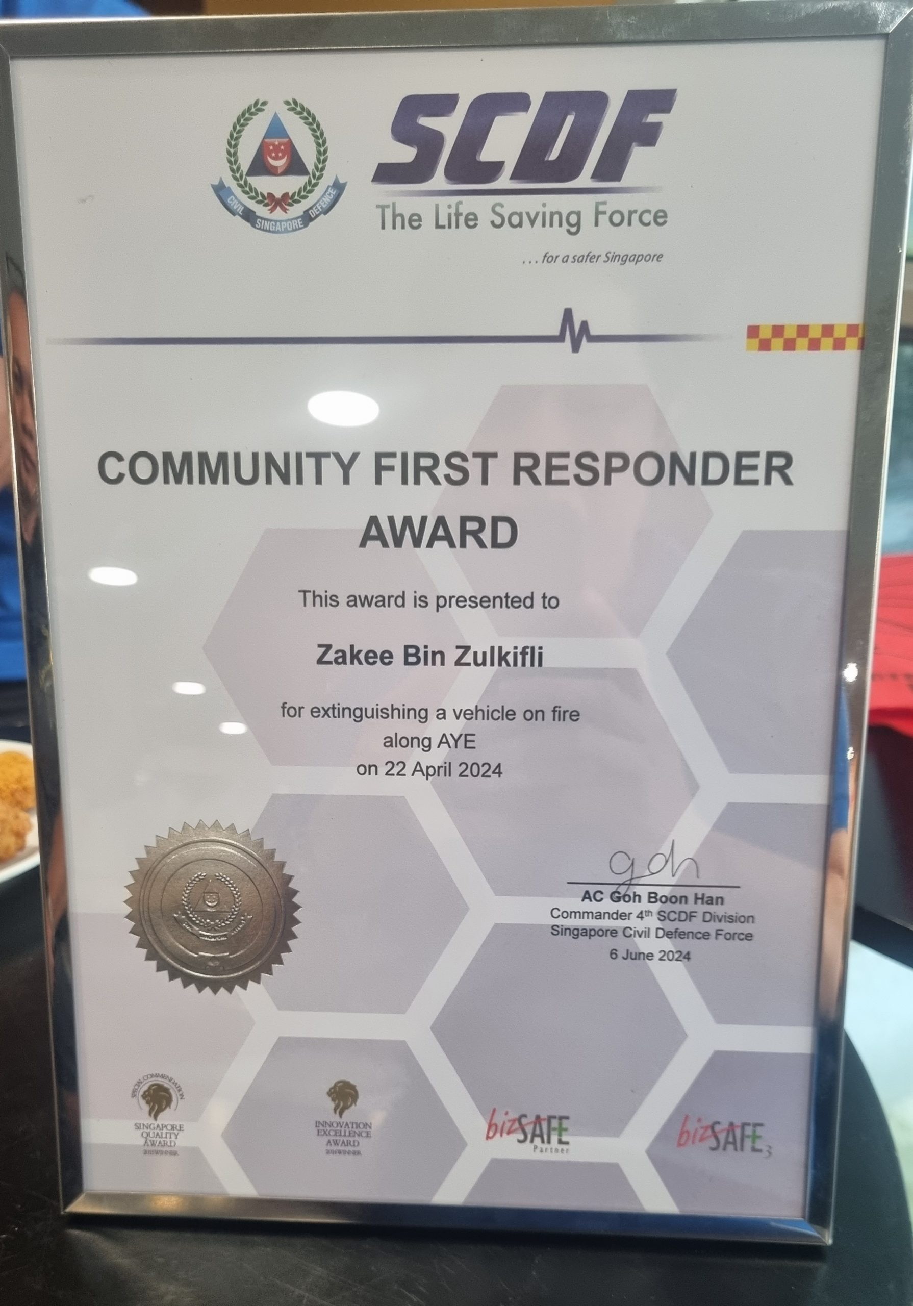 Community First Responder Award | Declarators